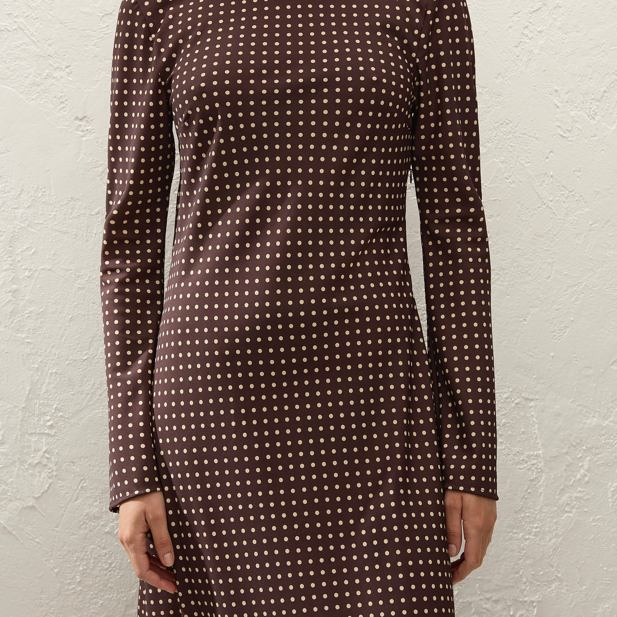 Mesa Maxi Dress Polkadot Chocolate Plum - Faithfull the Brand INT