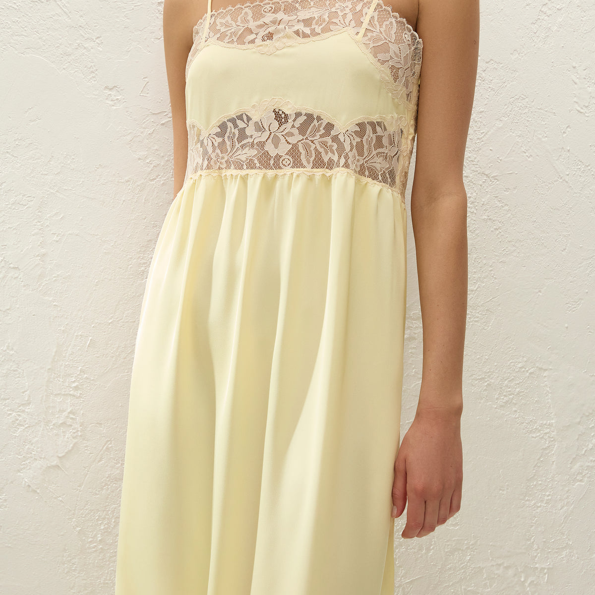 Morris Midi Dress Lucia Lace - Faithfull the Brand INT