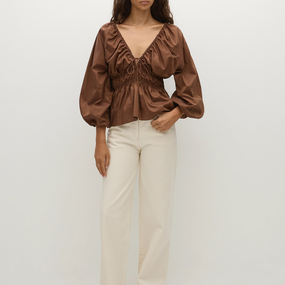 Lina Top Chestnut Brown - Faithfull the Brand INT