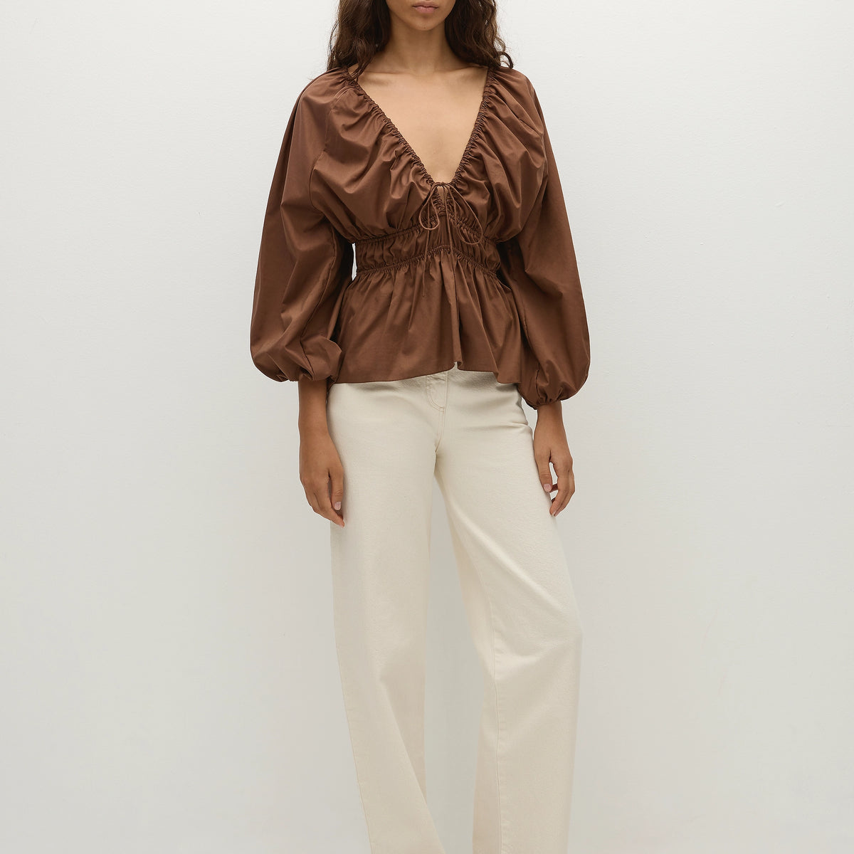 Lina Top Chestnut Brown - Faithfull the Brand INT