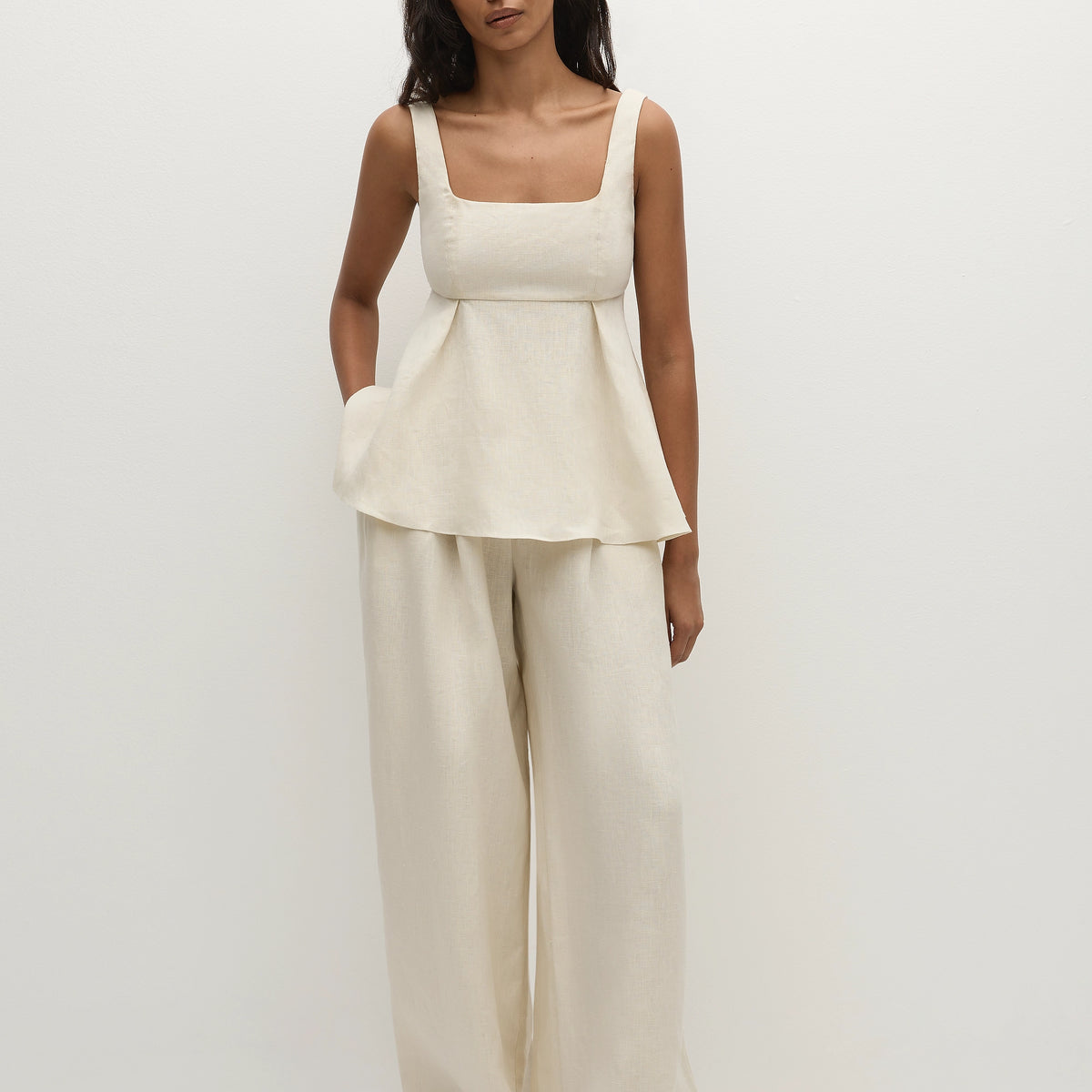 Ellie Top Ecru - Faithfull the Brand INT