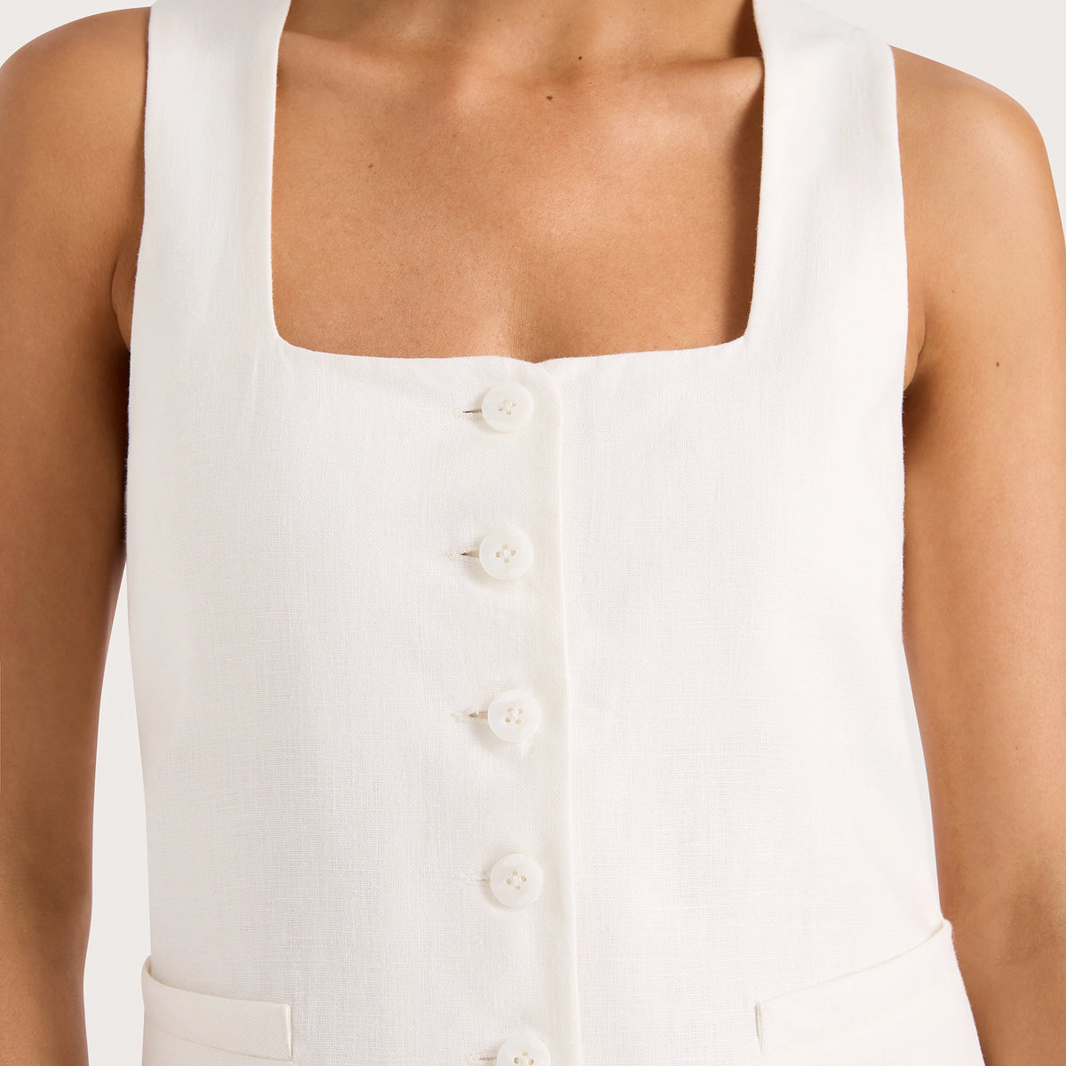 Jaques Mini Dress White - Faithfull the Brand INT