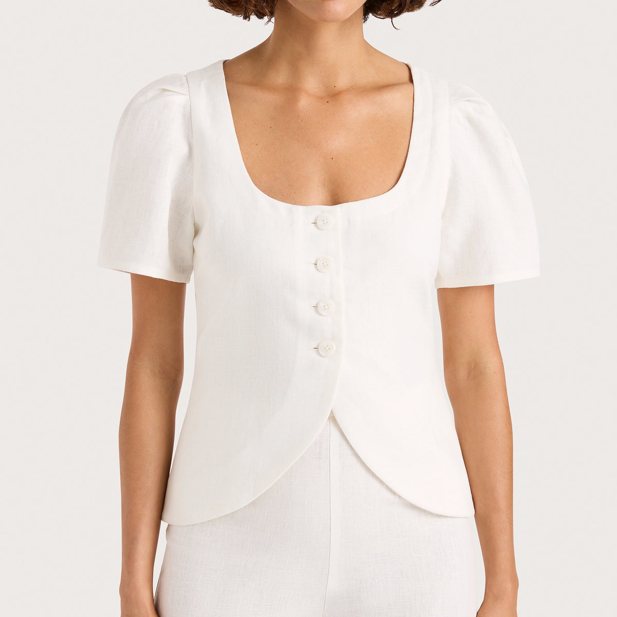 Audrey Vest White - Faithfull the Brand INT