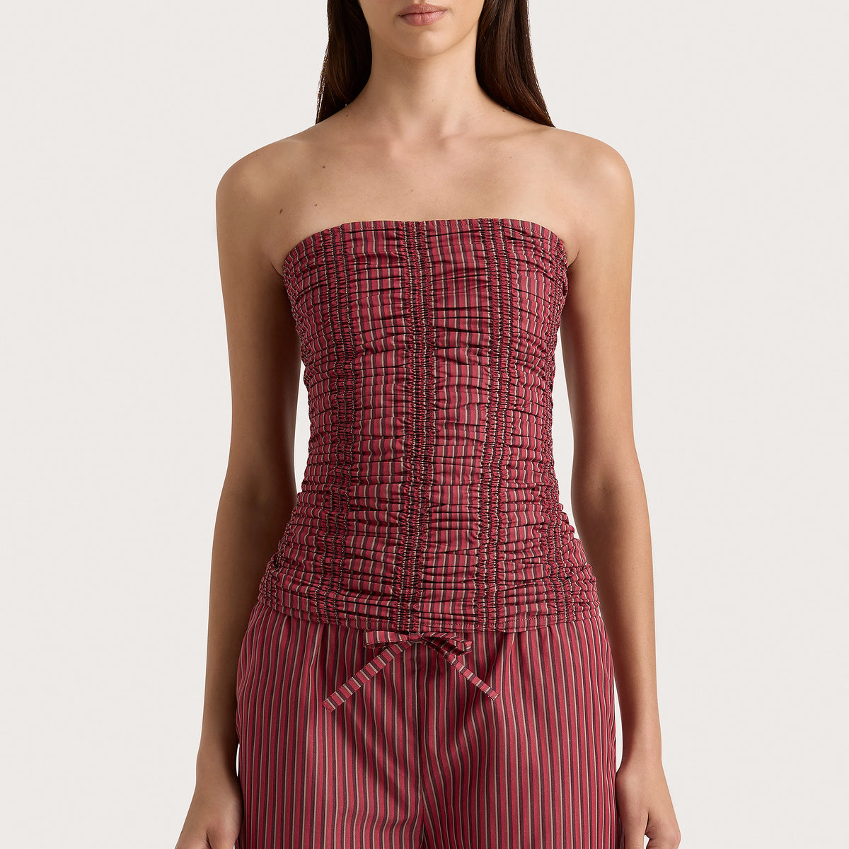 Jilliane Top Wine Stripe - Final Sale – Faithfull the Brand