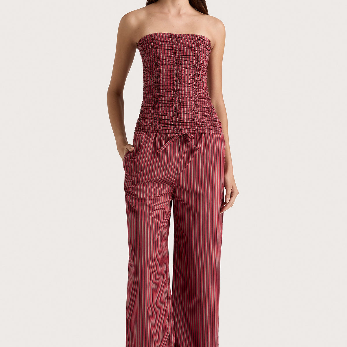 Jilliane Top Wine Stripe - Final Sale – Faithfull the Brand