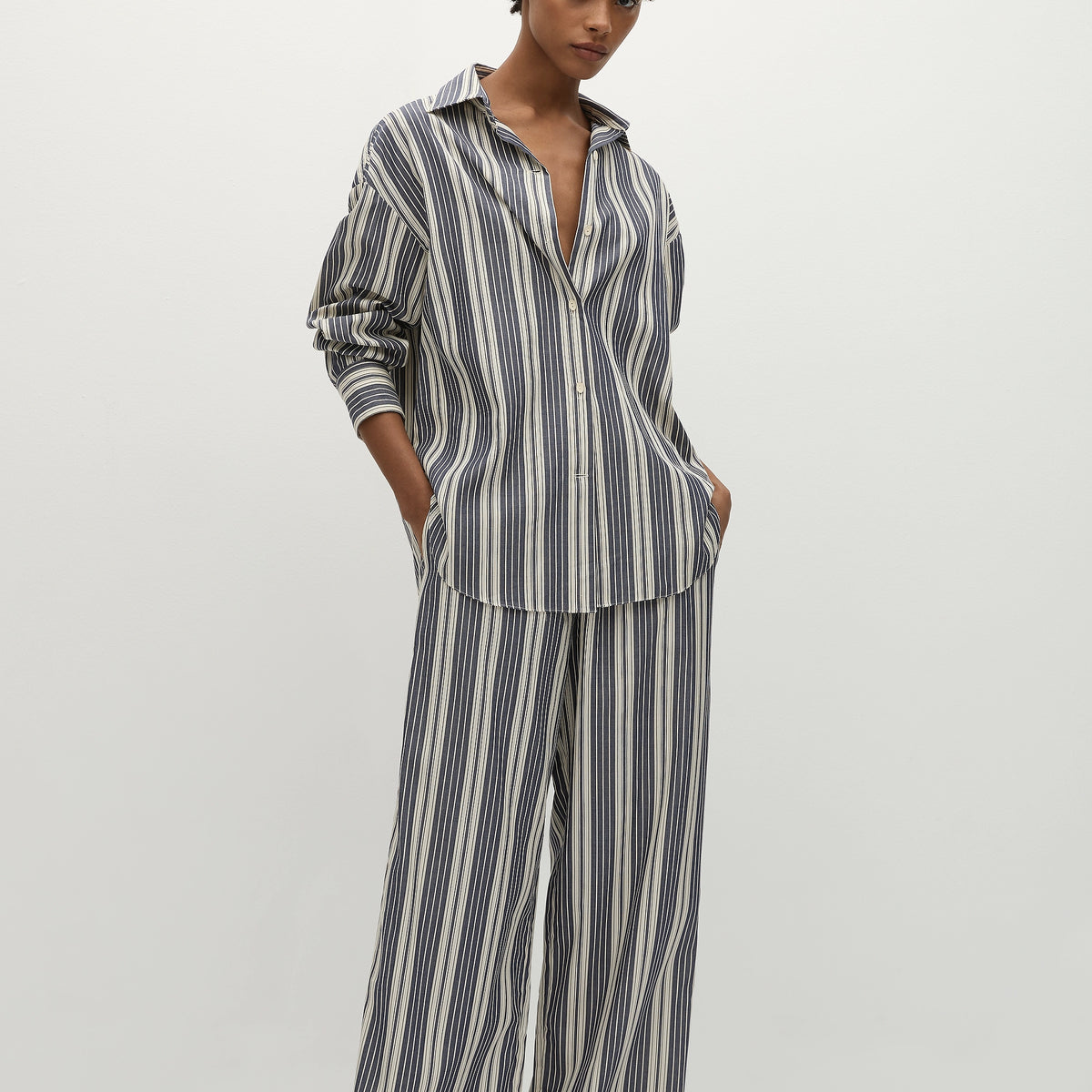 Rena Pant Antique Navy Stripe - Faithfull the Brand INT