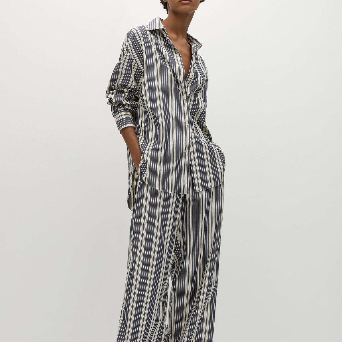 Rena Pant Antique Navy Stripe - Faithfull the Brand INT